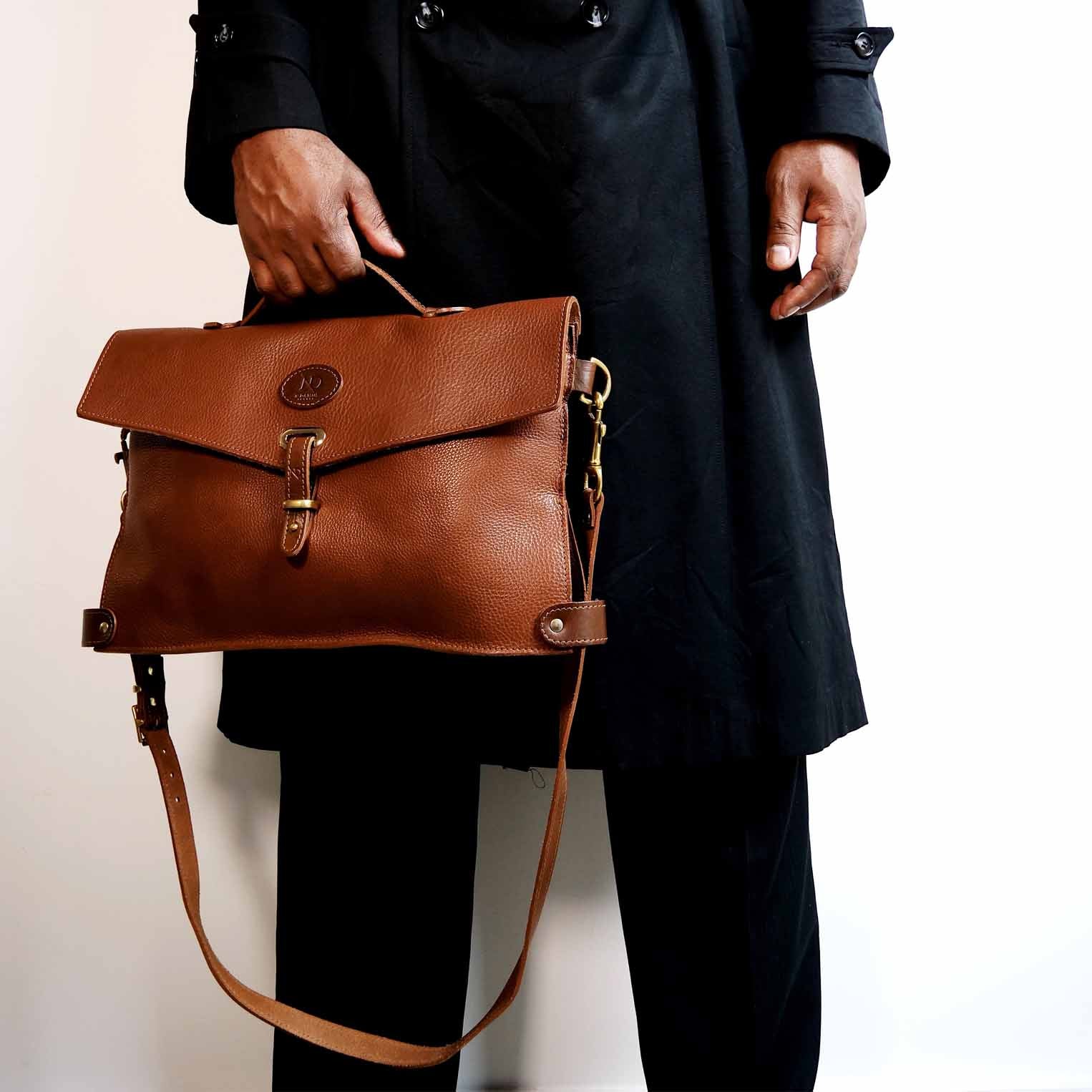 Piccadilly Chestnut | Leather Crossbody Bag | Handmade Leather Satchel ...