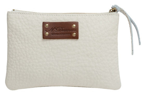 Ella Dot Cream Leather Clutch | Purses | Accessories – N'Damus London